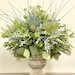Large Greenery Arrangement, Elegant Farmhouse Greenery Centerpiece ...