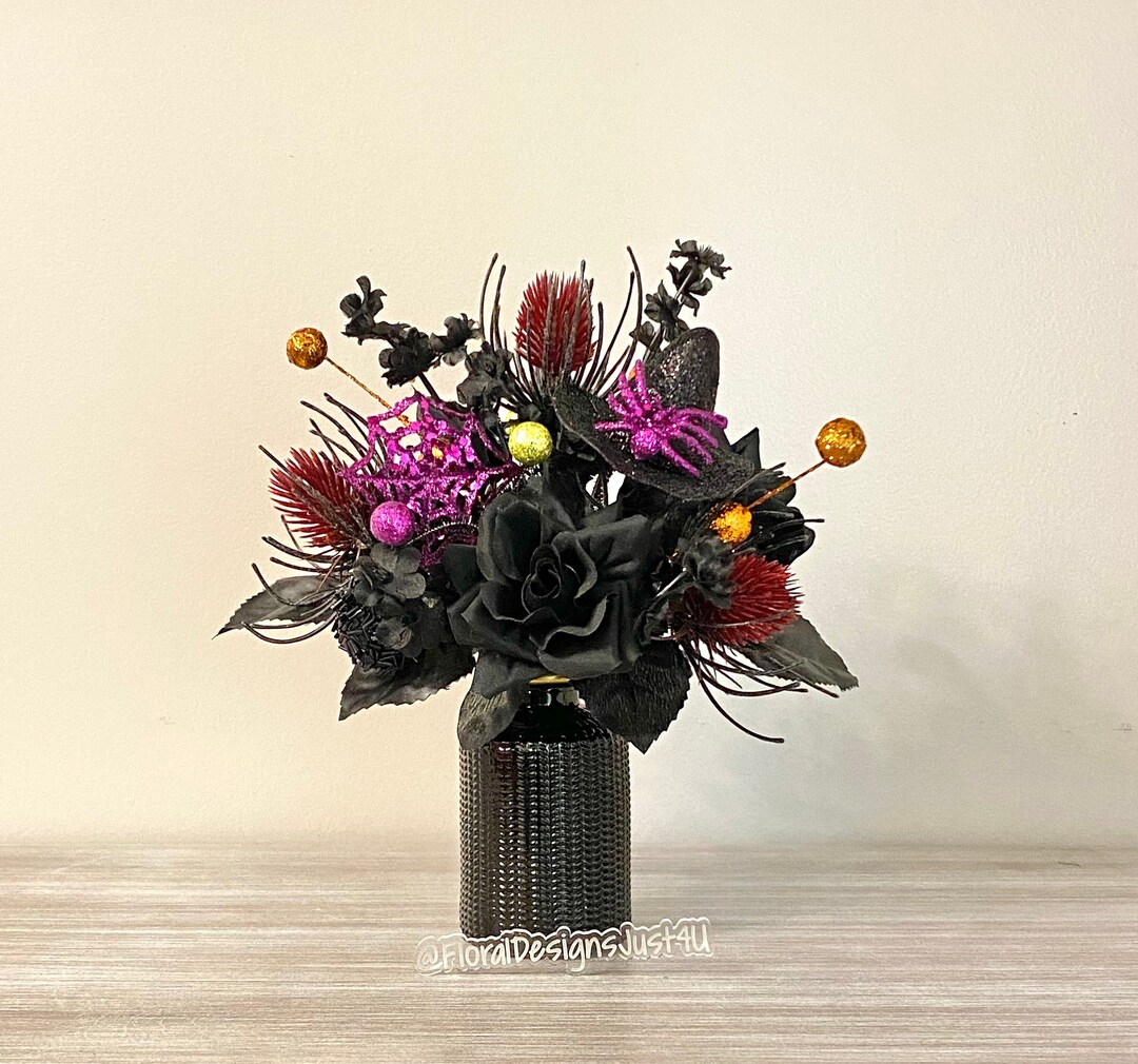 Halloween Floral Arrangement, Halloween Decor, Halloween Table ...