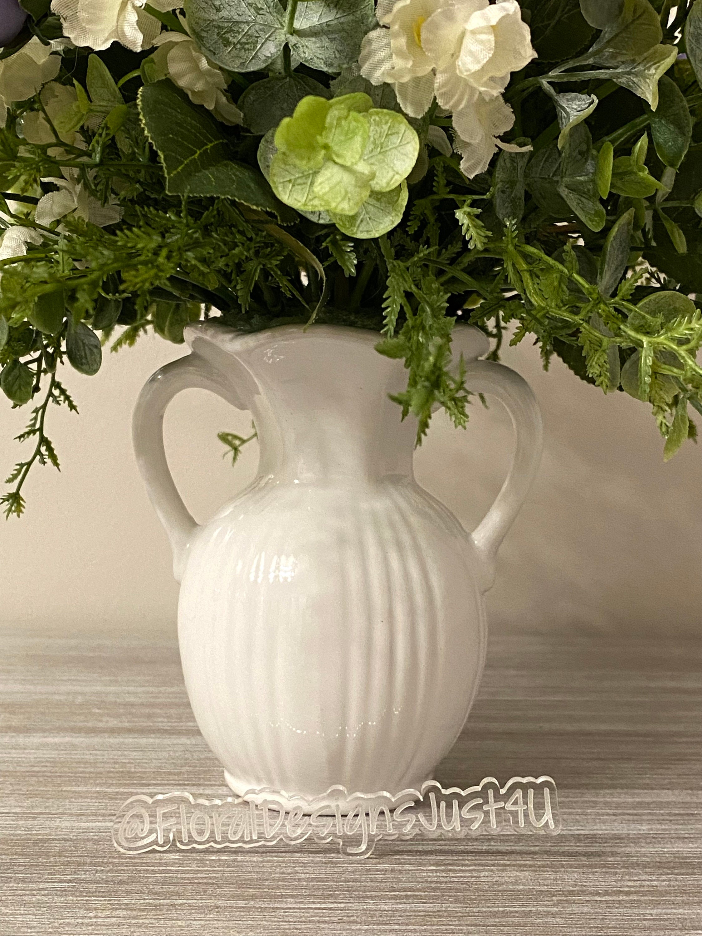 Modern Farmhouse Arrangement Spring Table Decor Purple - Etsy