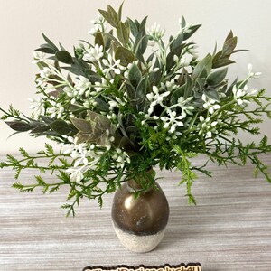 Mini Farmhouse Greenery Arrangement, Mini Greenery Arrangement ...