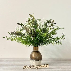Mini Farmhouse Greenery Arrangement, Mini Greenery Arrangement ...