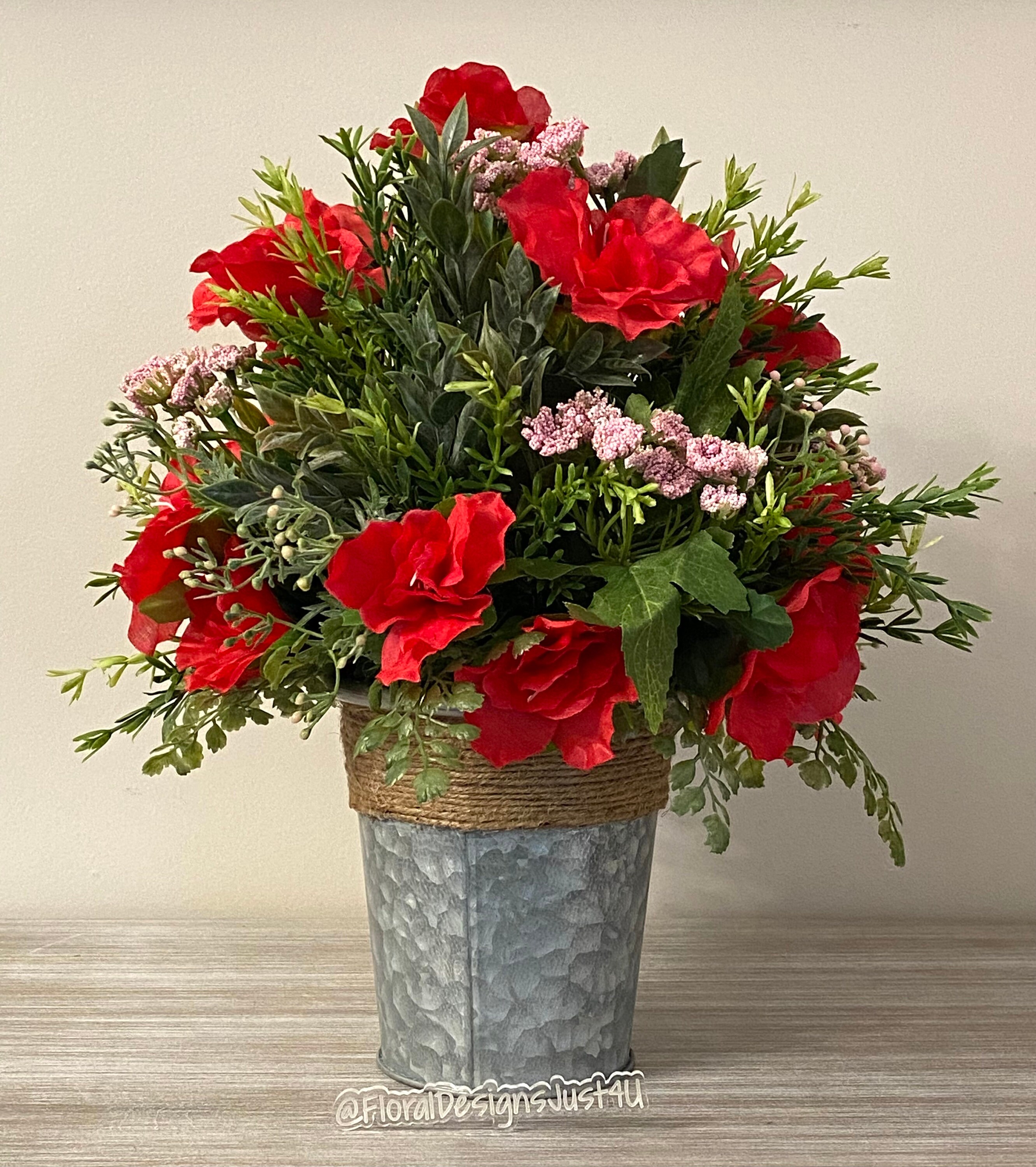 Modern Farmhouse Planter Azaleas Farmhouse Arrangement | Etsy