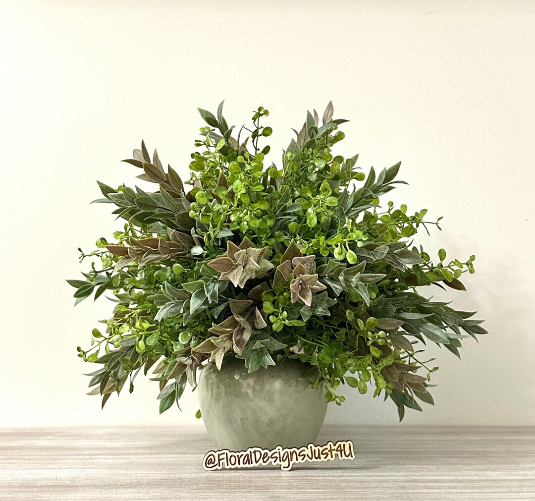 Greenery Arrangement, Small Plant Arrangement, Table Greenery ...