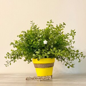 Farmhouse Greenery Arrangement, Small Greenery Arrangement, Artificial ...