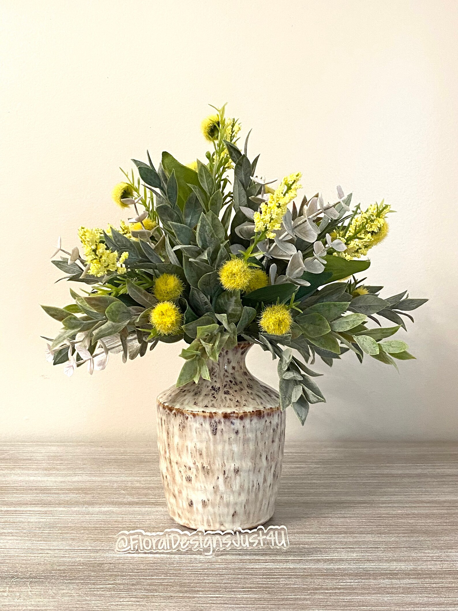 Small Farmhouse Greenery Arrangement Small Modern Farmhouse | Etsy