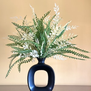 Modern Farmhouse Greenery Arrangement, Greenery Arrangement, Table ...