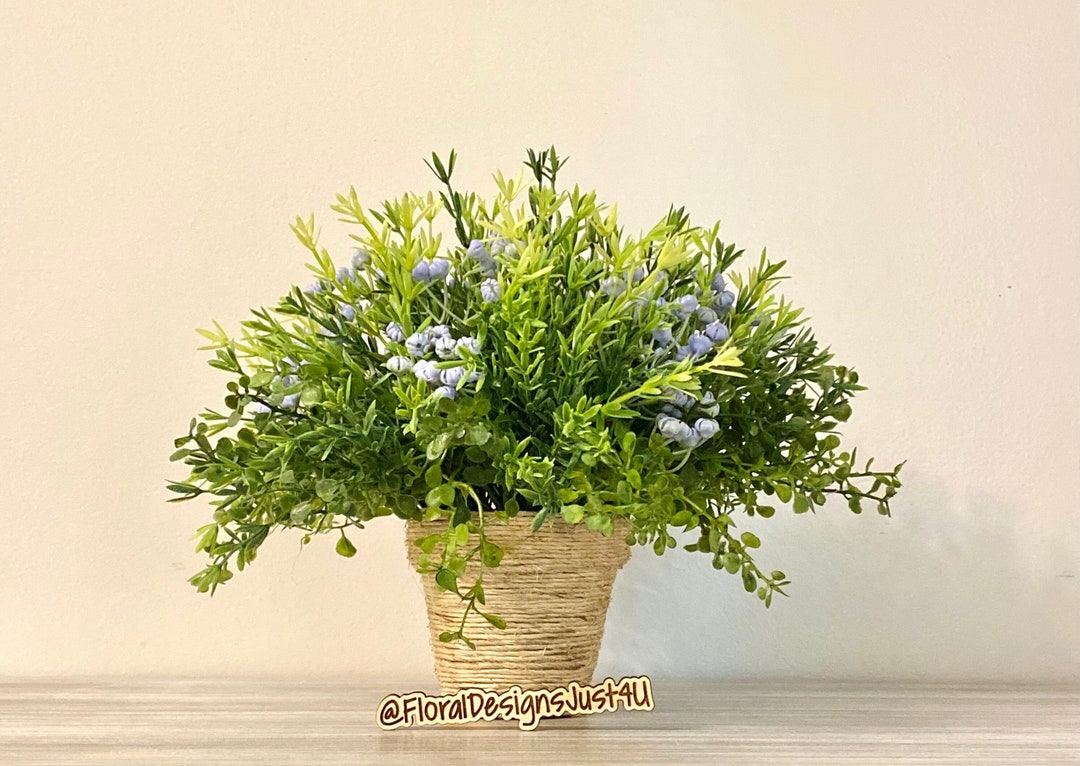 Artificial Greenery Arrangement, Greenery Kitchen Decor, Farmhouse ...
