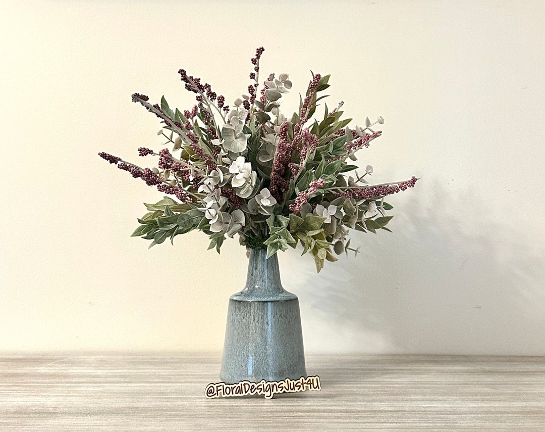 Modern Farmhouse Greenery Arrangement, Greenery Arrangement, Farmhouse ...