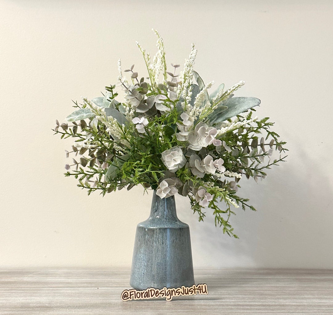 Modern Farmhouse Greenery Arrangement, Greenery Arrangement, Farmhouse ...