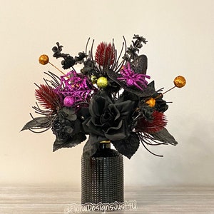 Halloween Floral Arrangement, Halloween Decor, Halloween Table ...