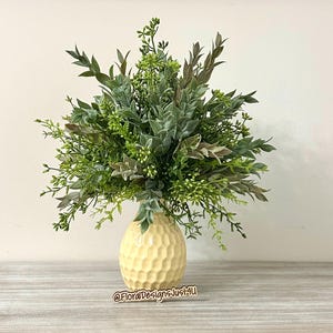 Modern Farmhouse Greenery Arrangement, Farmhouse Greenery Centerpiece ...