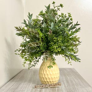 Modern Farmhouse Greenery Arrangement, Farmhouse Greenery Centerpiece ...