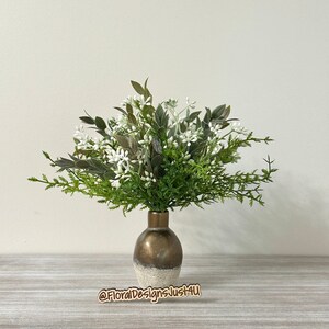 Mini Farmhouse Greenery Arrangement, Mini Greenery Arrangement ...