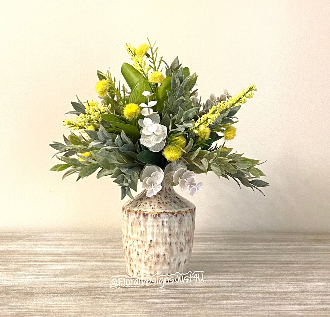 Small Farmhouse Greenery Arrangement Small Modern Farmhouse - Etsy
