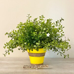 Farmhouse Greenery Arrangement, Small Greenery Arrangement, Artificial ...