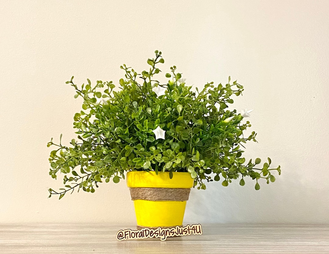 Farmhouse Greenery Arrangement, Small Greenery Arrangement, Artificial ...