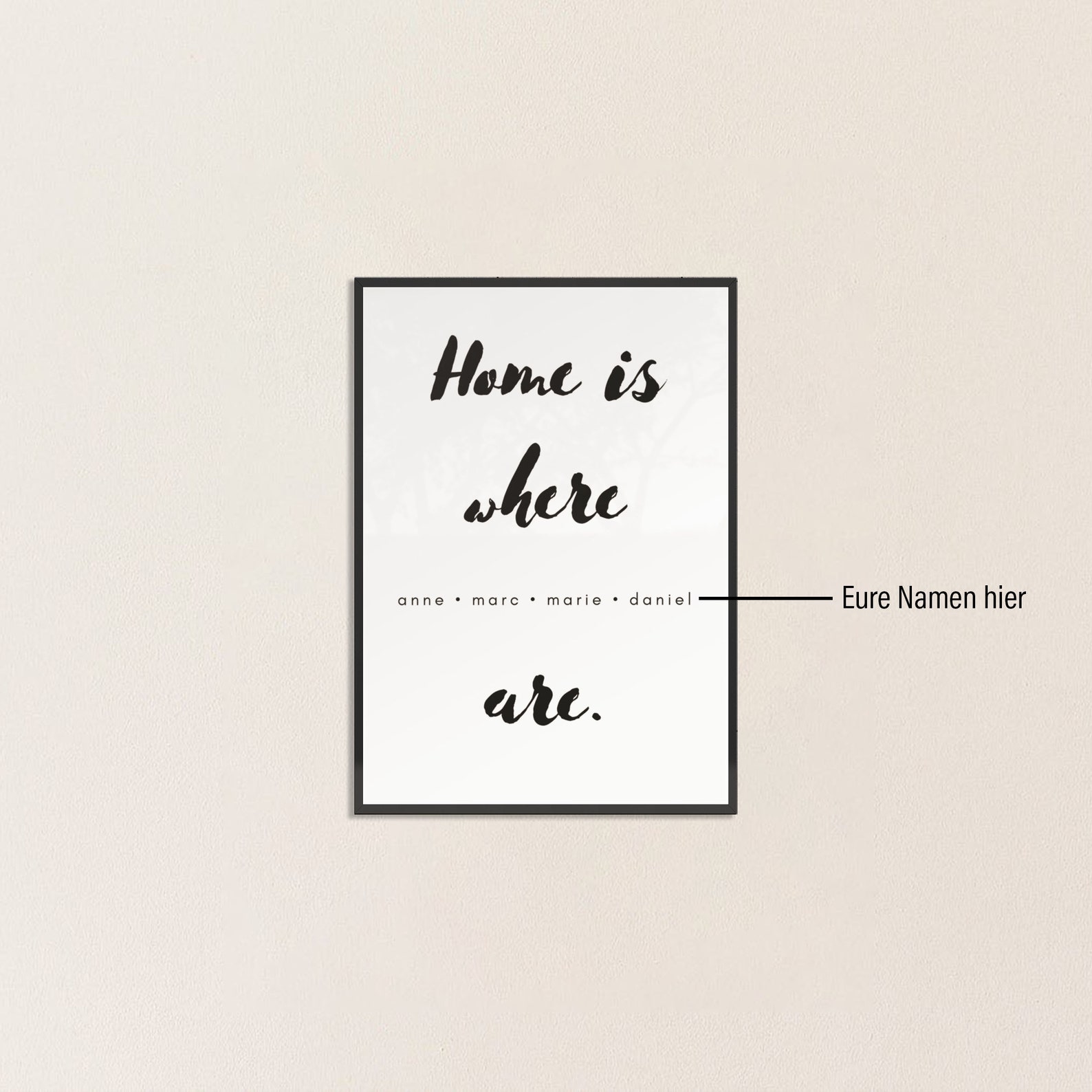 Personalized Family Poster With Name Gift for Family Home - Etsy