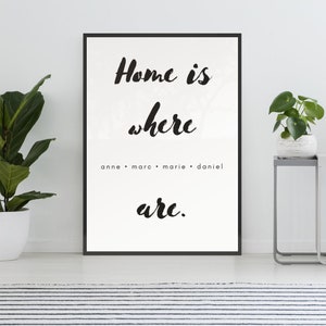 Personalized Family Poster With Name Gift for Family Home - Etsy