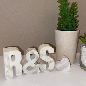 Concrete Letter Sets | Decorative Letters | Letters for the Home - Etsy UK