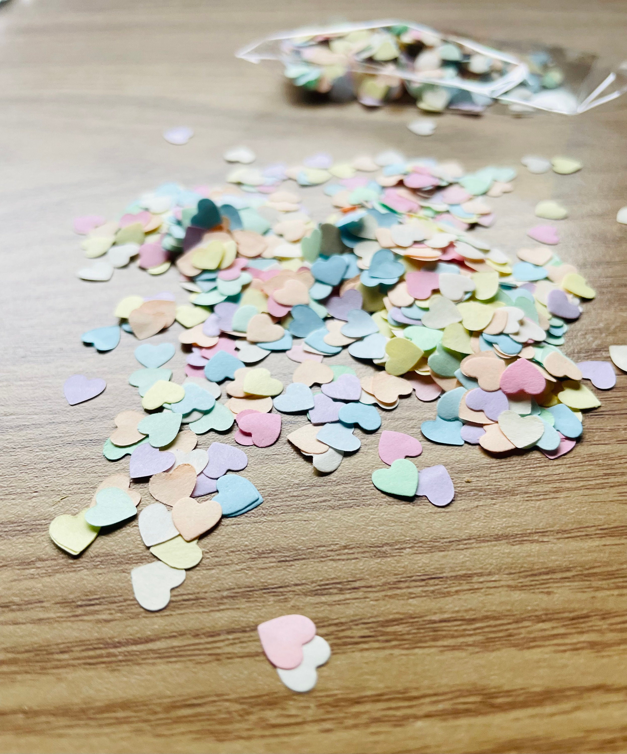 Mini Heart Hand Punched Paper Confetti - Etsy UK