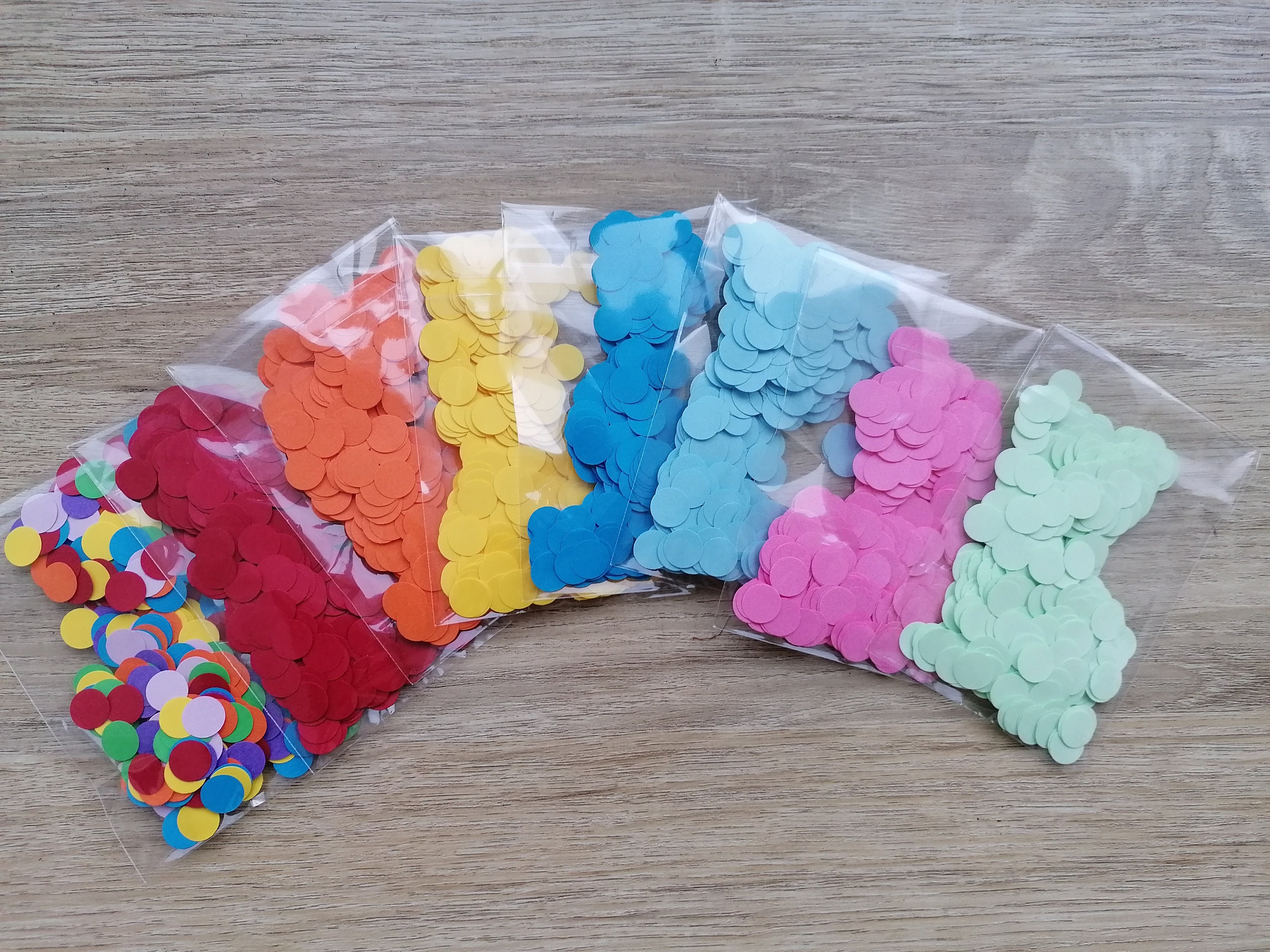 1000 Hand Punched Paper Circle 1cm Confetti, Craft, Birthday ...