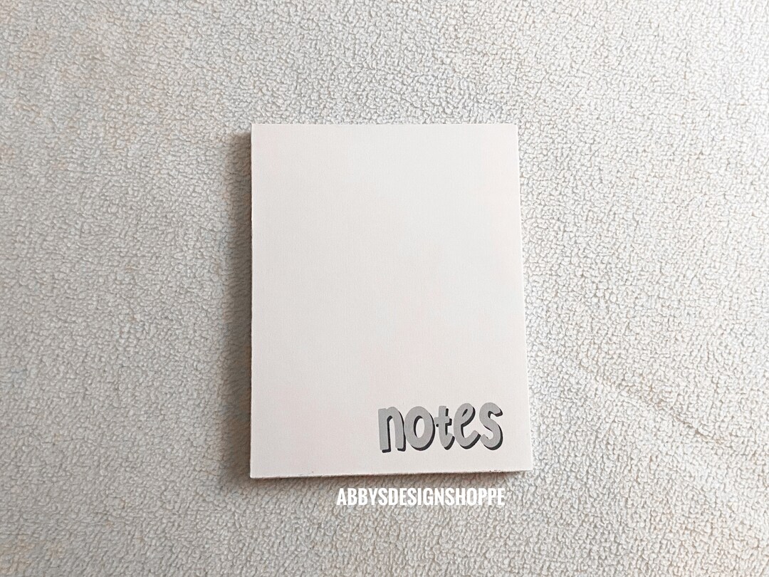 Small Blank Brain Dump Notepad for Girls, Memopad, to Do Notes Pad ...