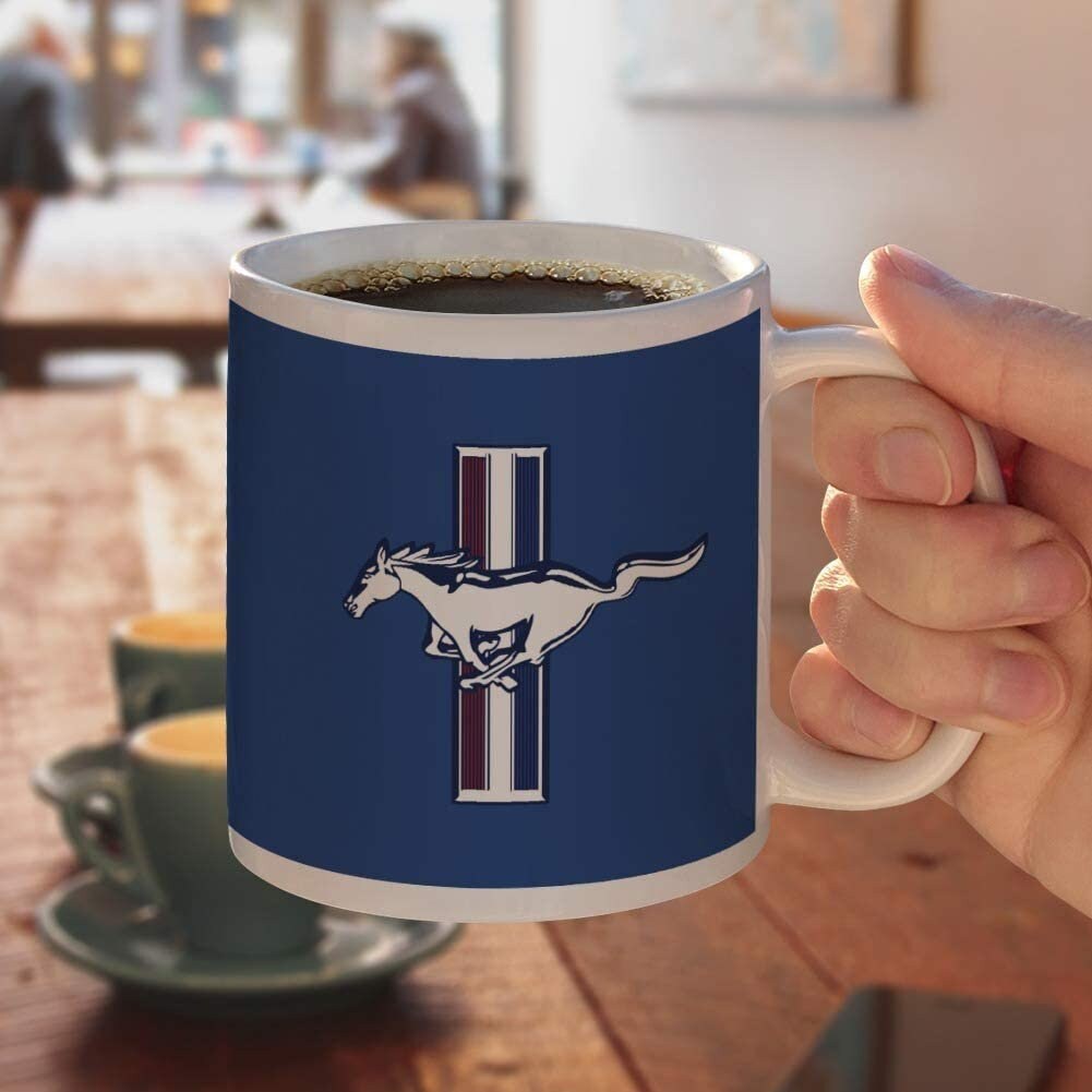 Ford Mustang Logo White Mug Coffee Cup 11oz 15oz With Handles | Etsy