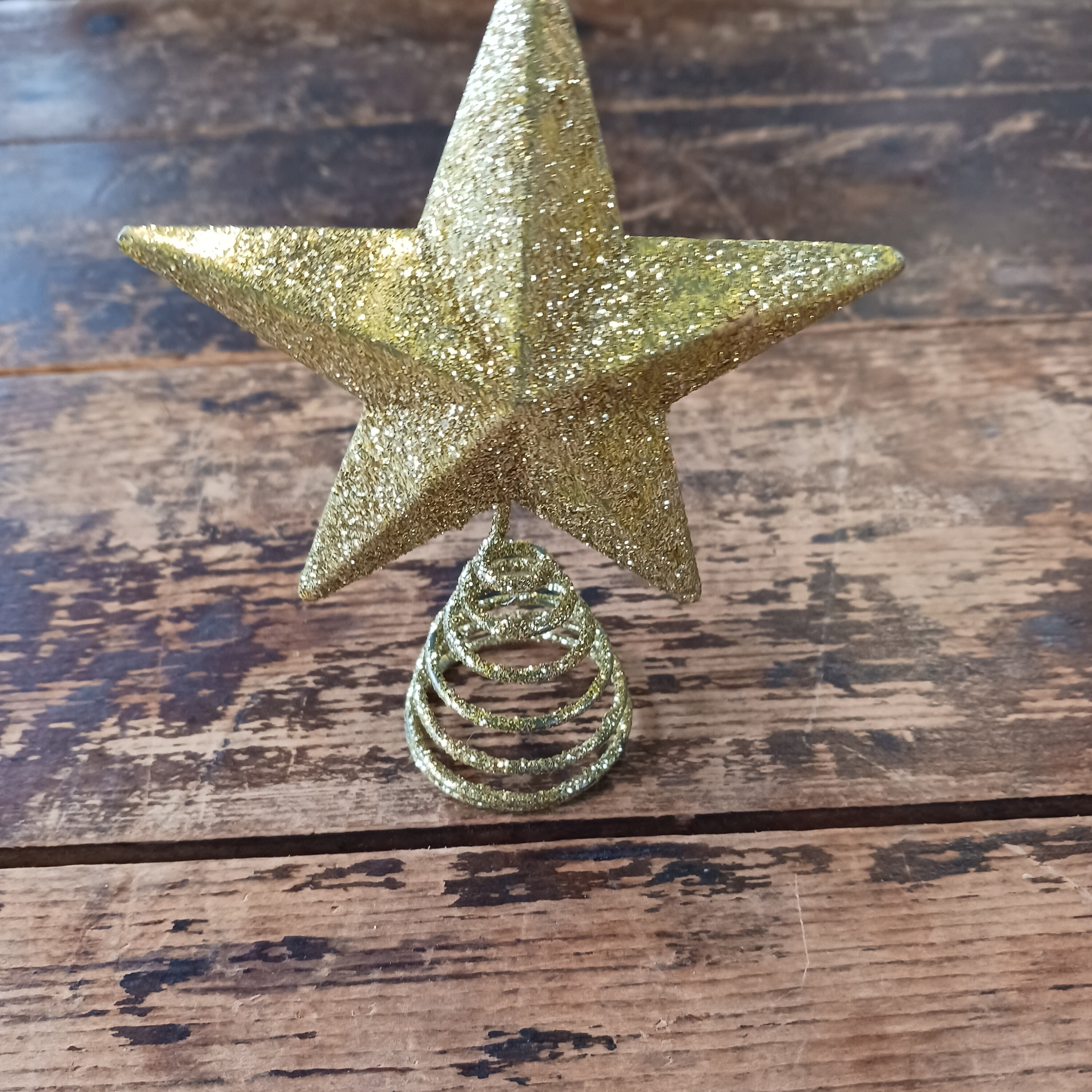 Glittering Gold Star Mini Tree Topper - Etsy