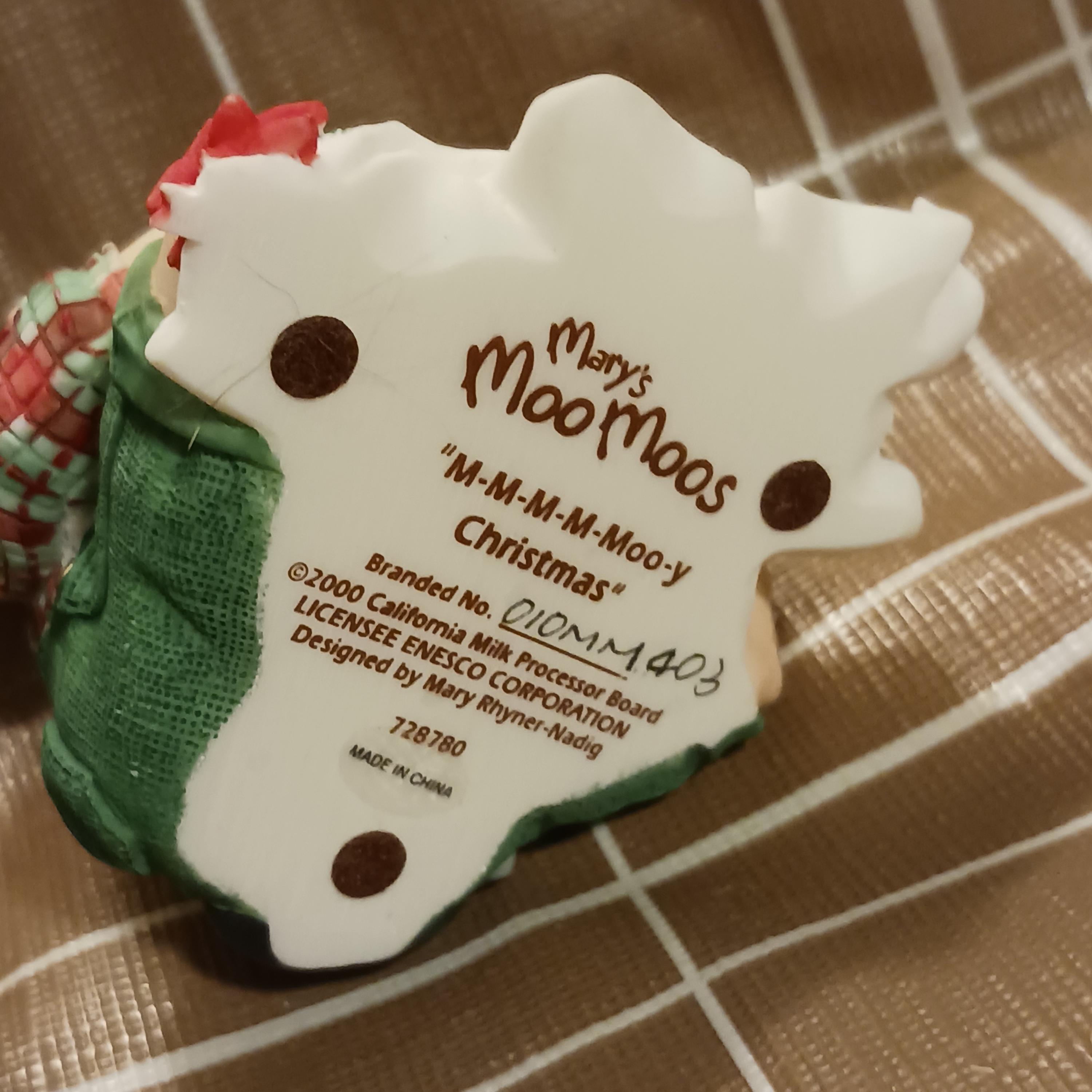 Enesco Mary's Moo Moos m-m-m Moo-y Christmas Figurine - Etsy