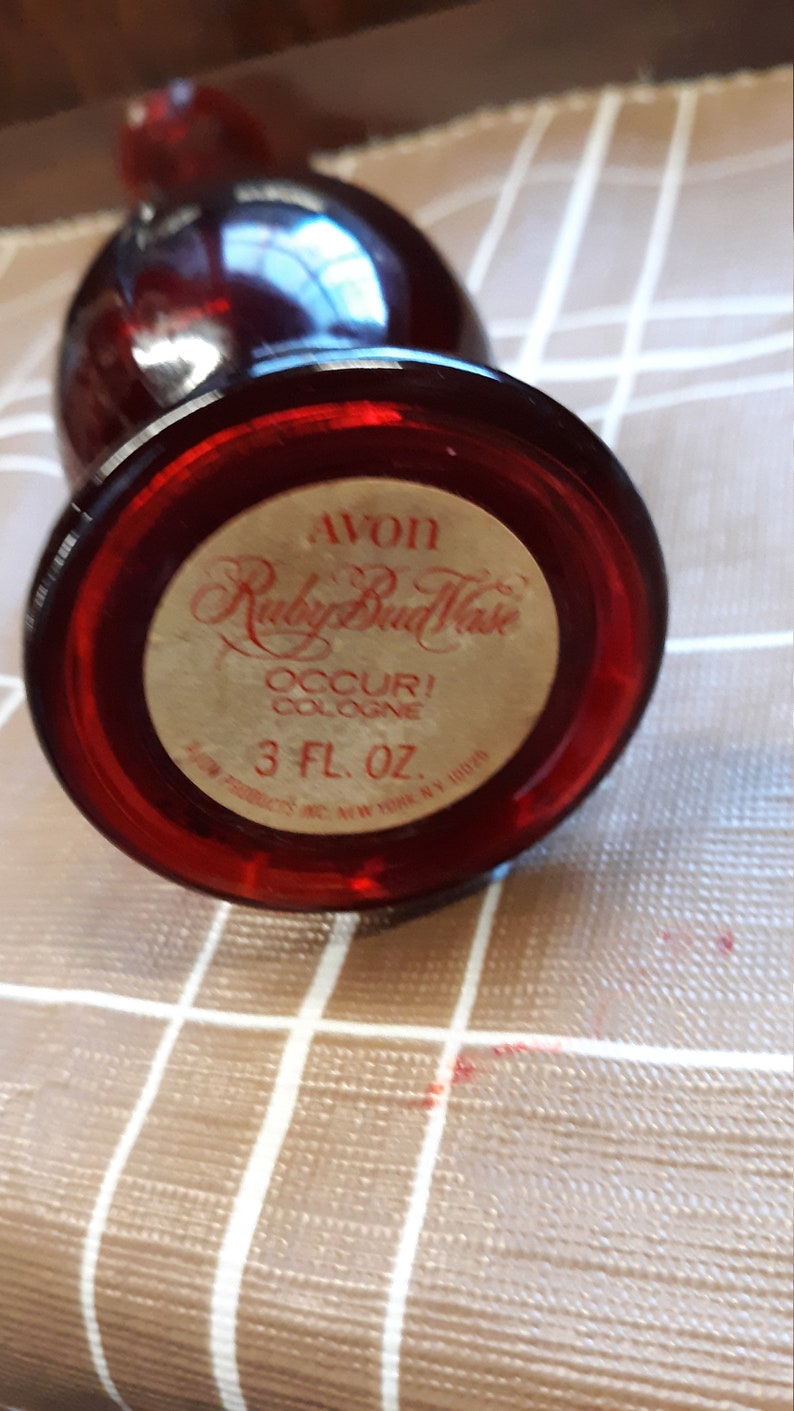 Avon Ruby Bud Vase - Etsy