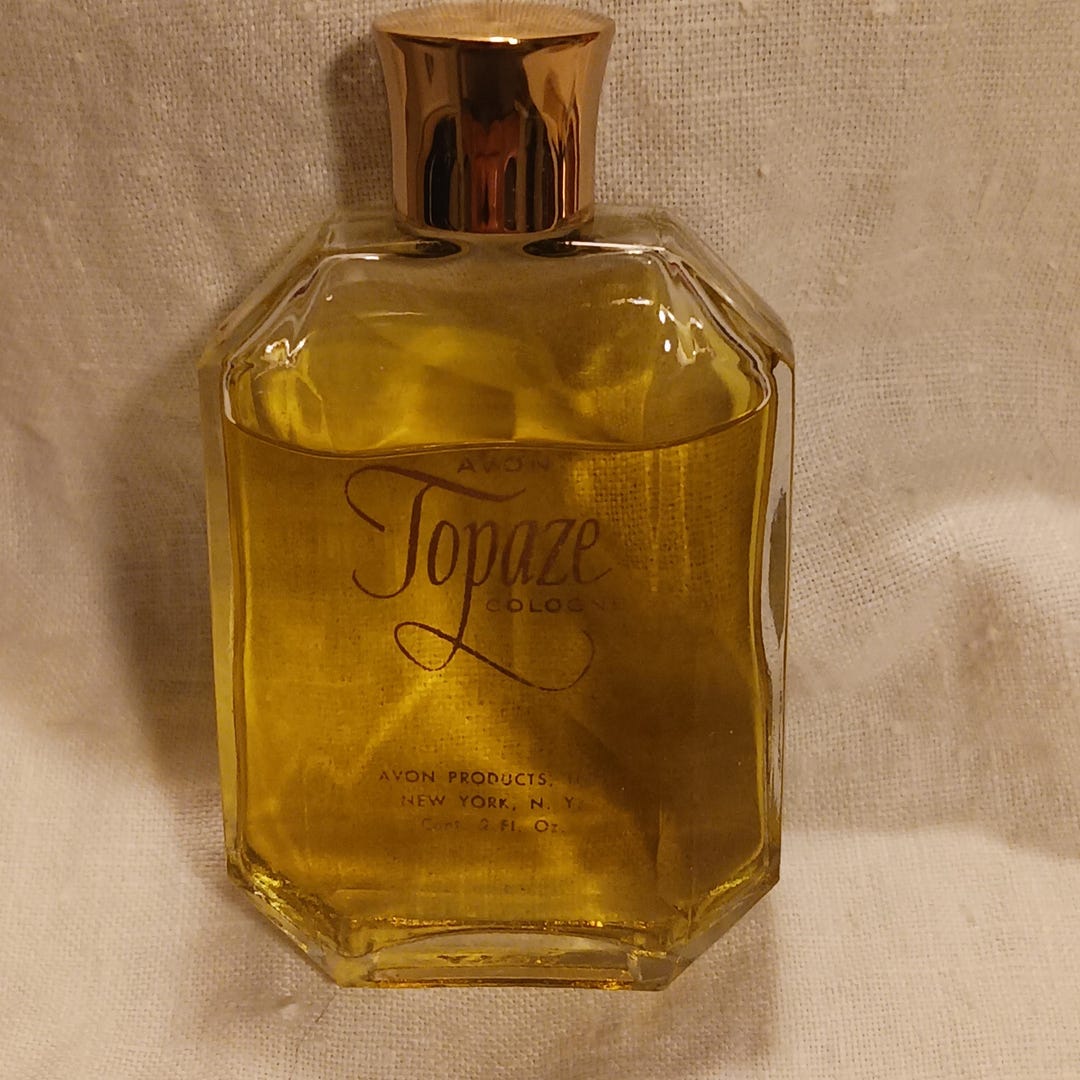 Vintage Avon Topaze Cologne Bottle and Original Box - Etsy