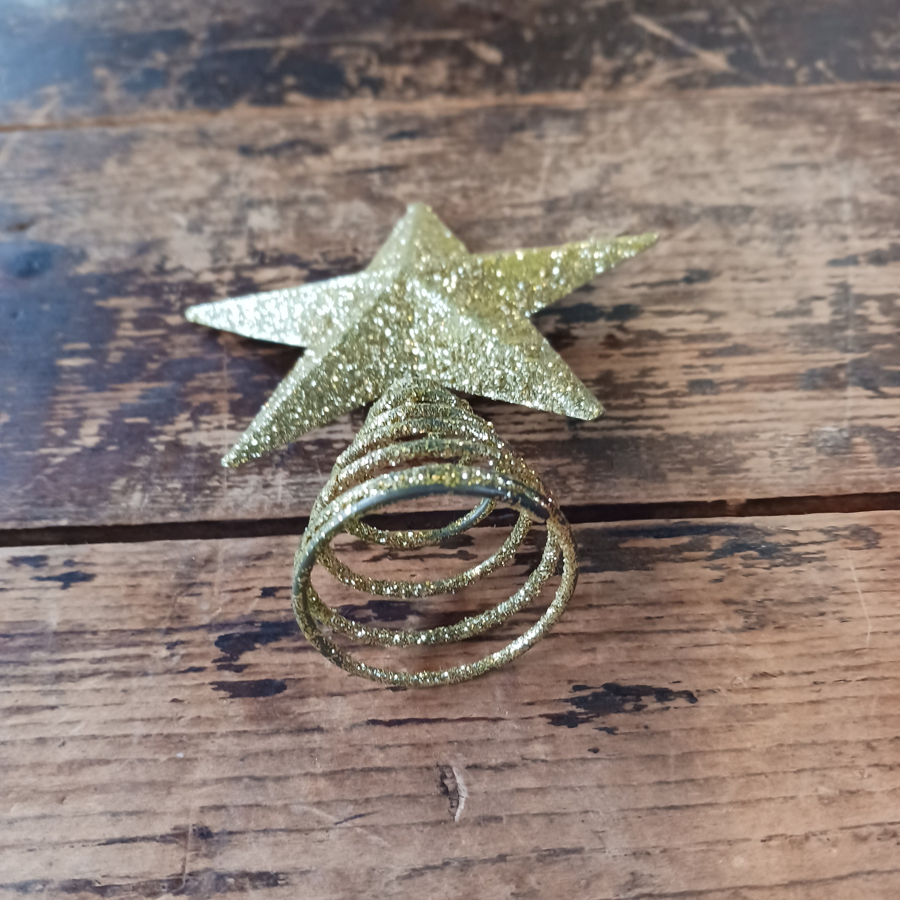Glittering Gold Star Mini Tree Topper - Etsy