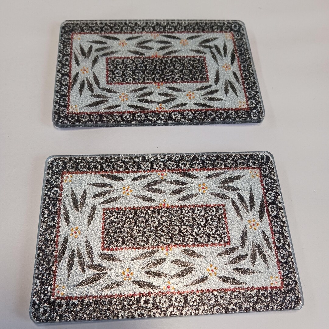 Temptations Old World Black Confetti Hot Pad/trivet - Etsy