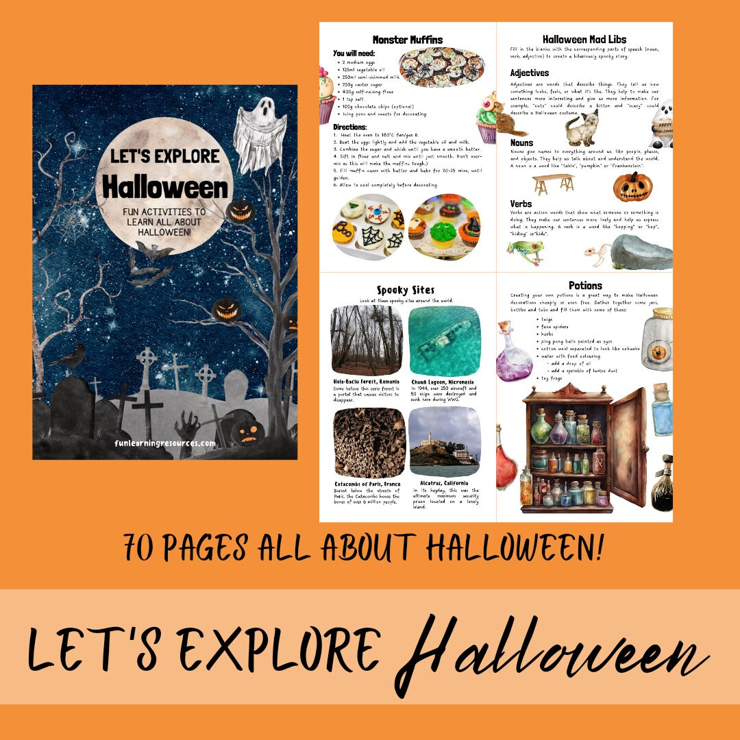 Let's Explore Halloween Unit Study - FUN LEARNING RESOURCES - Etsy