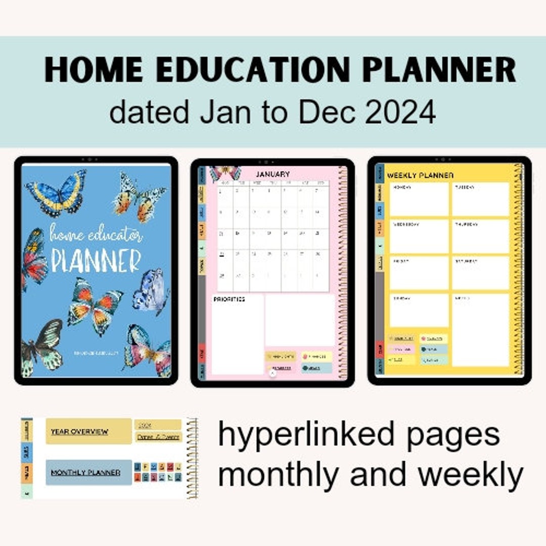 Home School Digital Planner / Home Education Digital Planner - Etsy