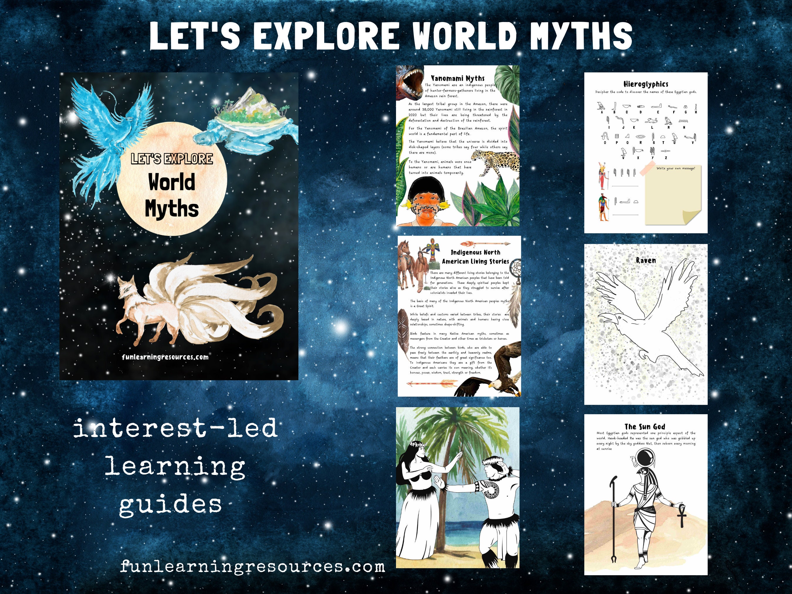 Let's Explore World Myths - FUN LEARNING RESOURCES - Etsy