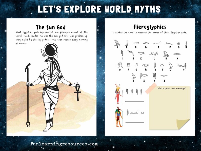 Let's Explore World Myths - FUN LEARNING RESOURCES - Etsy
