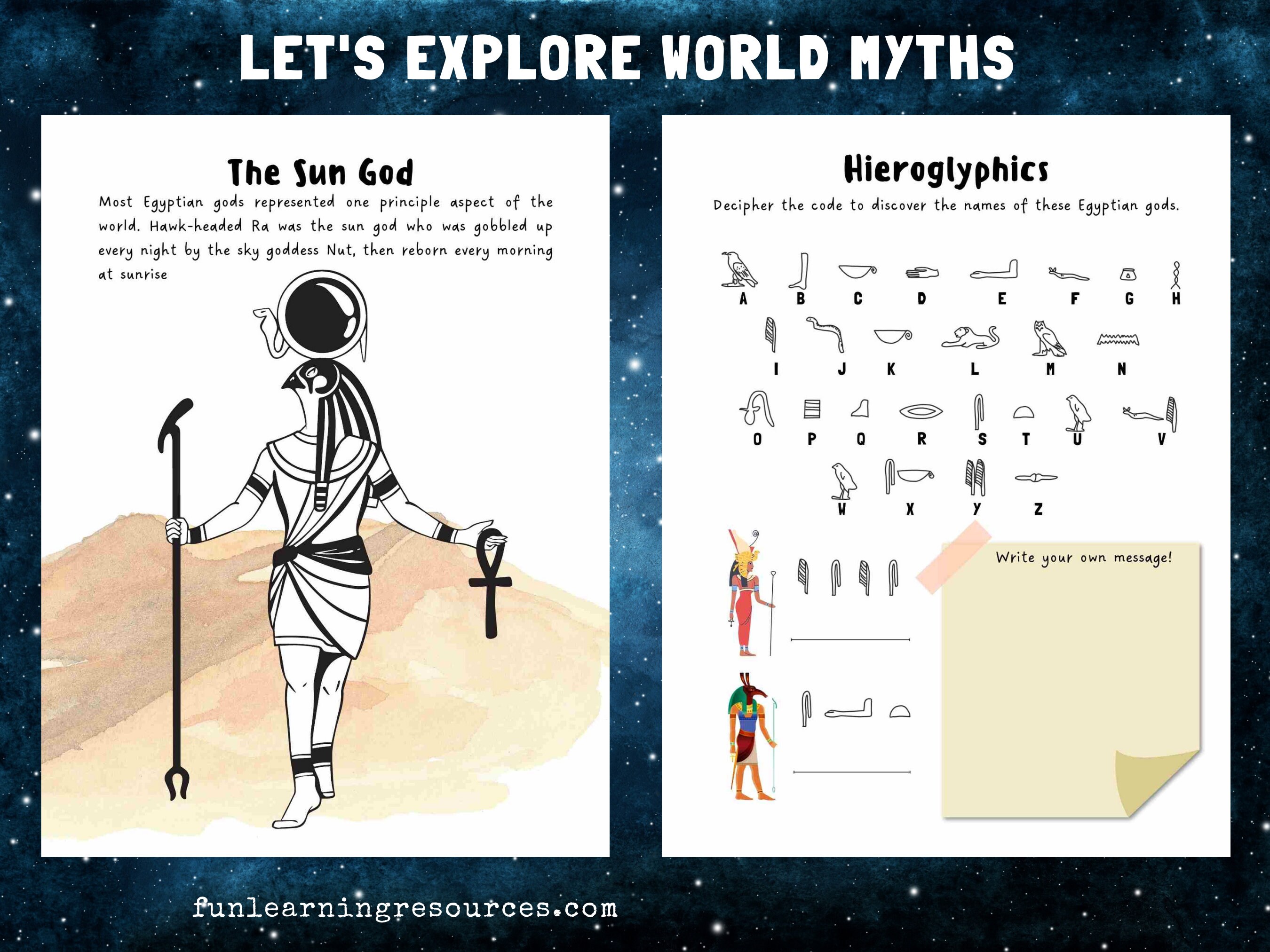 Let's Explore World Myths - FUN LEARNING RESOURCES - Etsy