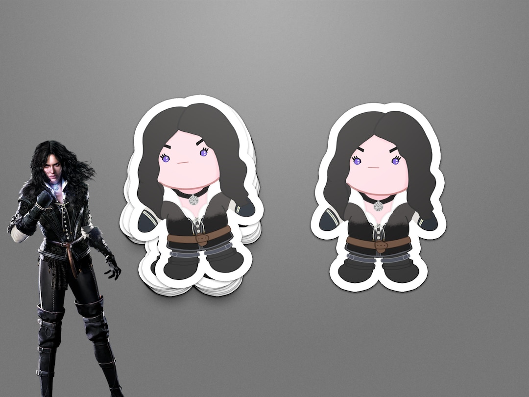 Witcher 3 Yennifer de Vengerberg Chibi estilo vinilo pegatina - Etsy España