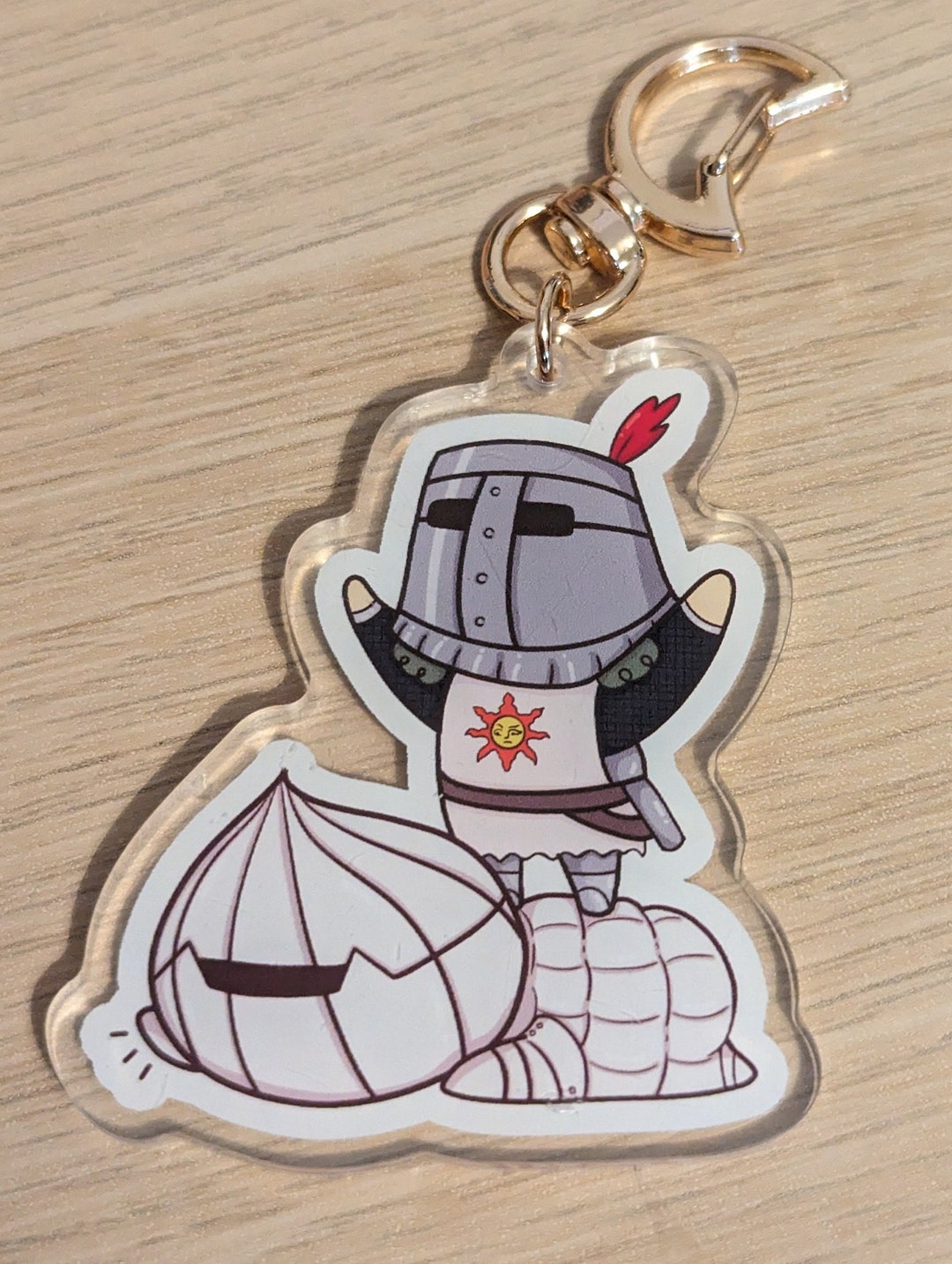 Dark Souls 3 Onion Knight & Solaire Acrylic Keyring - Etsy
