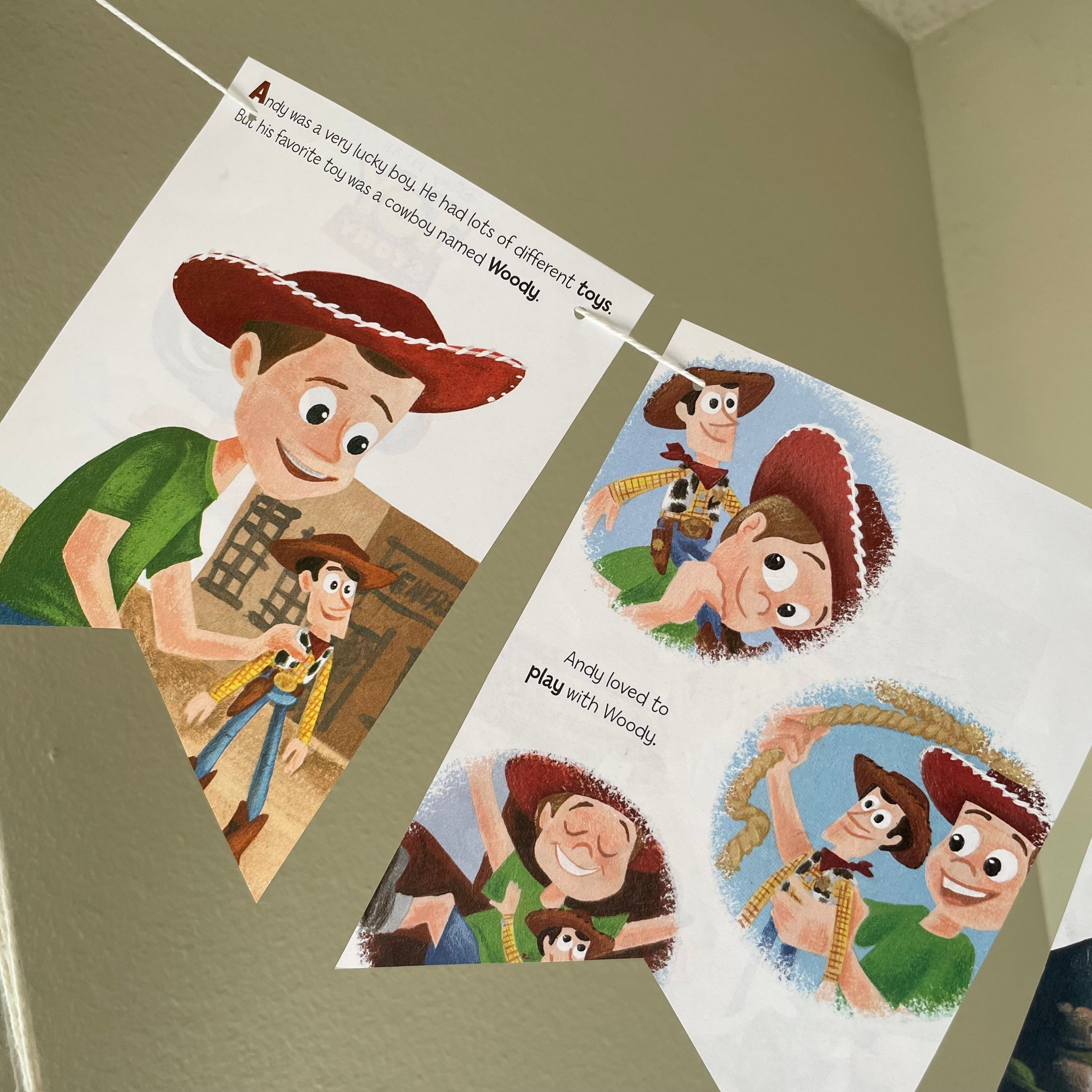 Toy Story Book Paper Garland / Toy Story Little Golden Books Paper ...