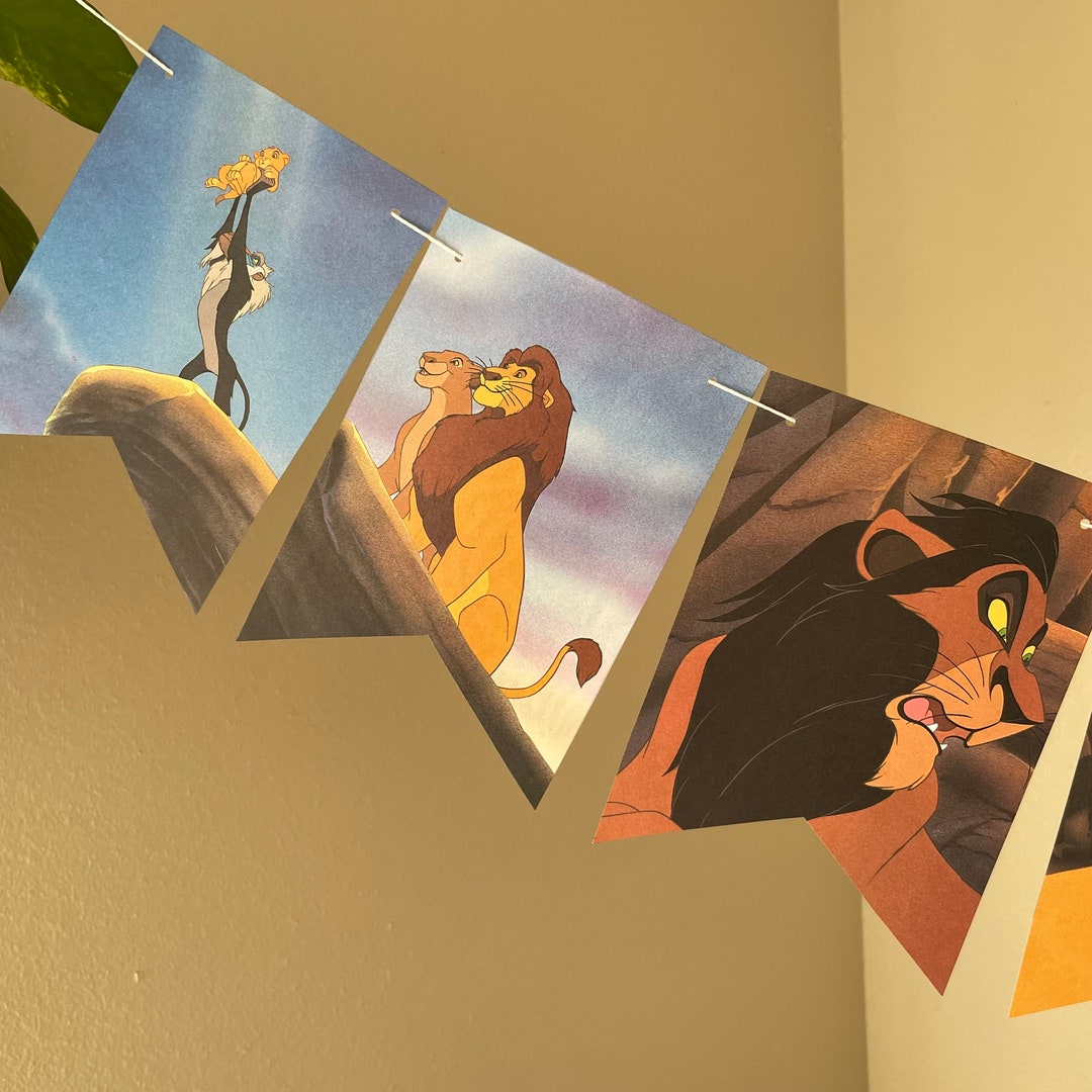 Disney the Lion King Book Paper Garland / the Lion King Theme Party ...