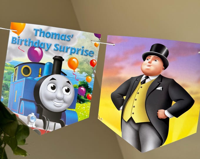 Thomas and Friends Birthday Surprise Book Paper Garland/ Thomas and ...