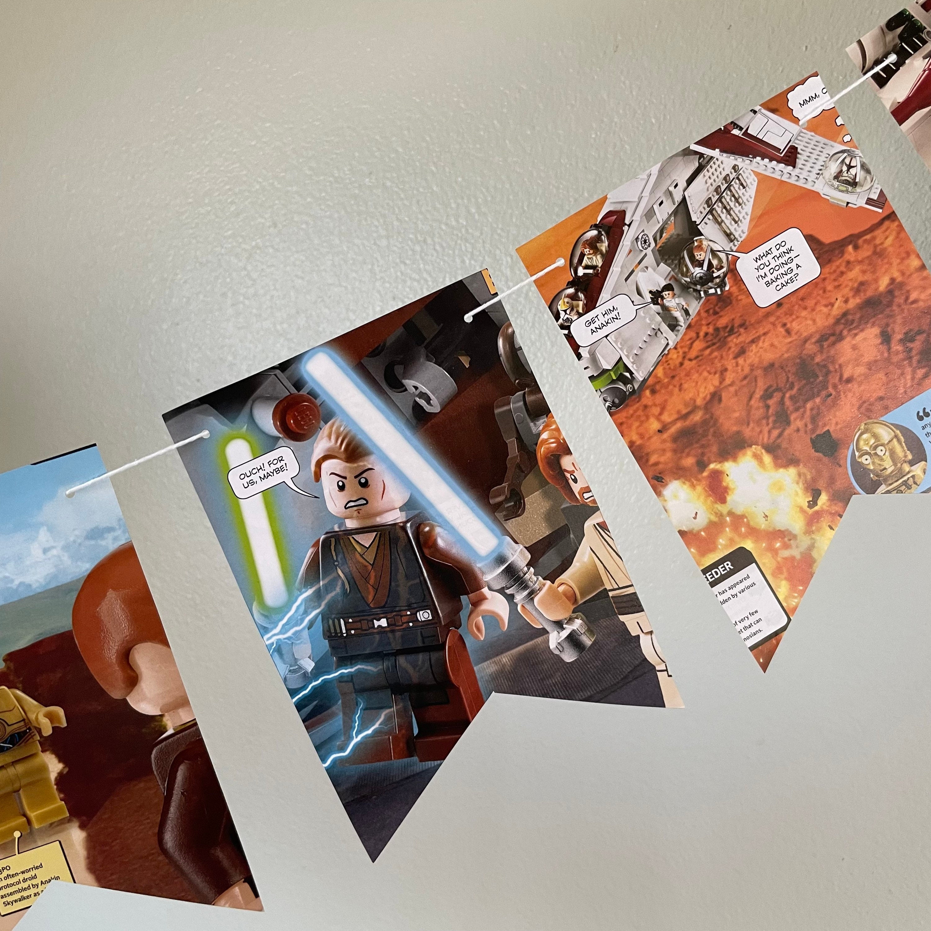 Star Wars Book Paper Garland / Star Wars Attacks of the Clones - Etsy