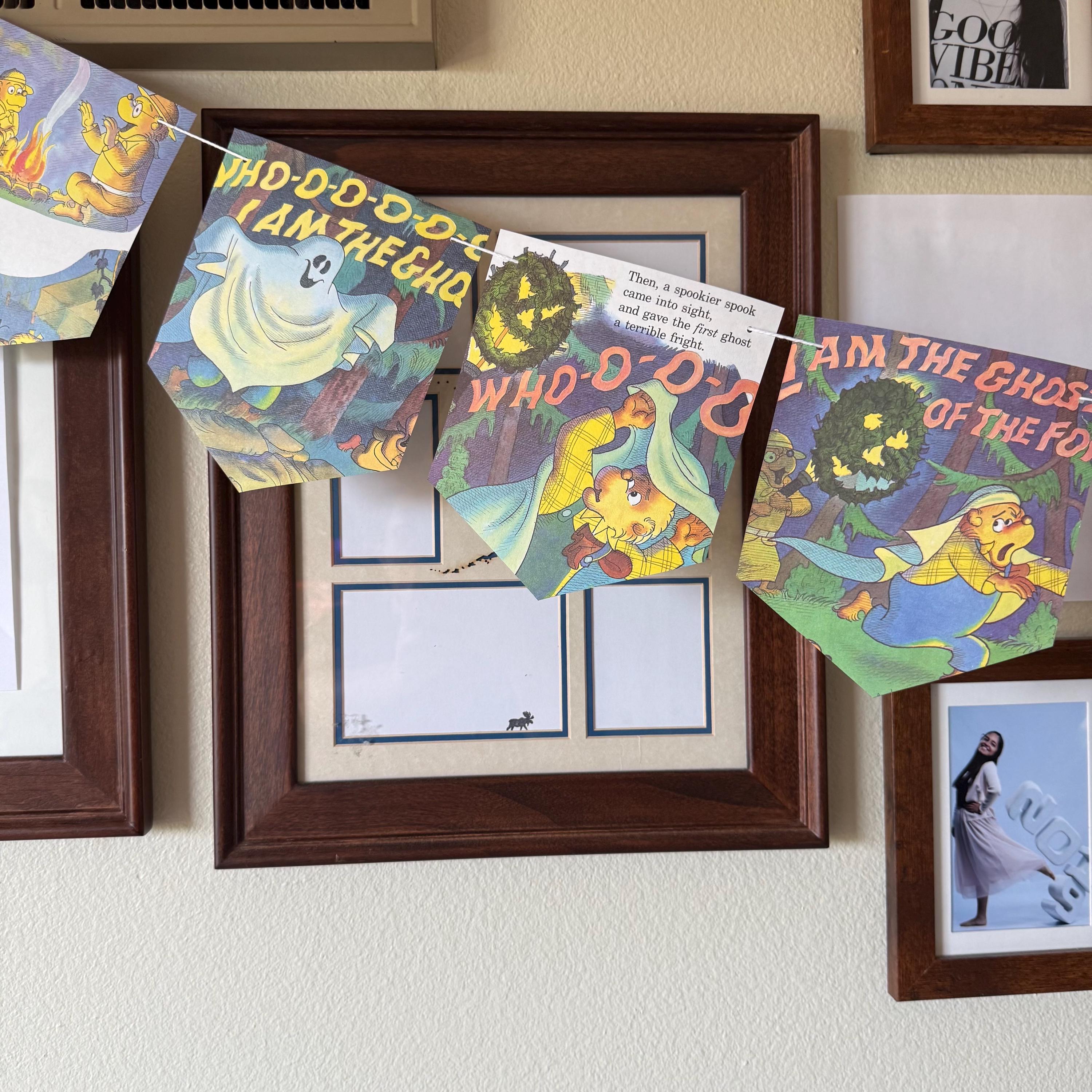 Berenstain Ghost of the Forest Paper Garland / Berenstain Book Paper ...