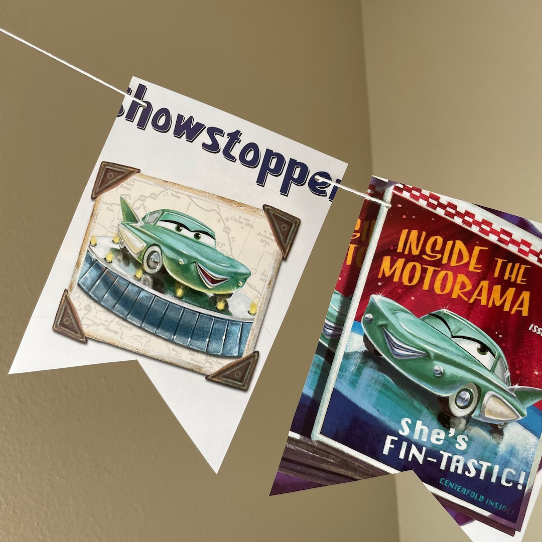 Cars Book Paper Garland / Disney Cars Pixar Book Paper Bunting / Disney ...