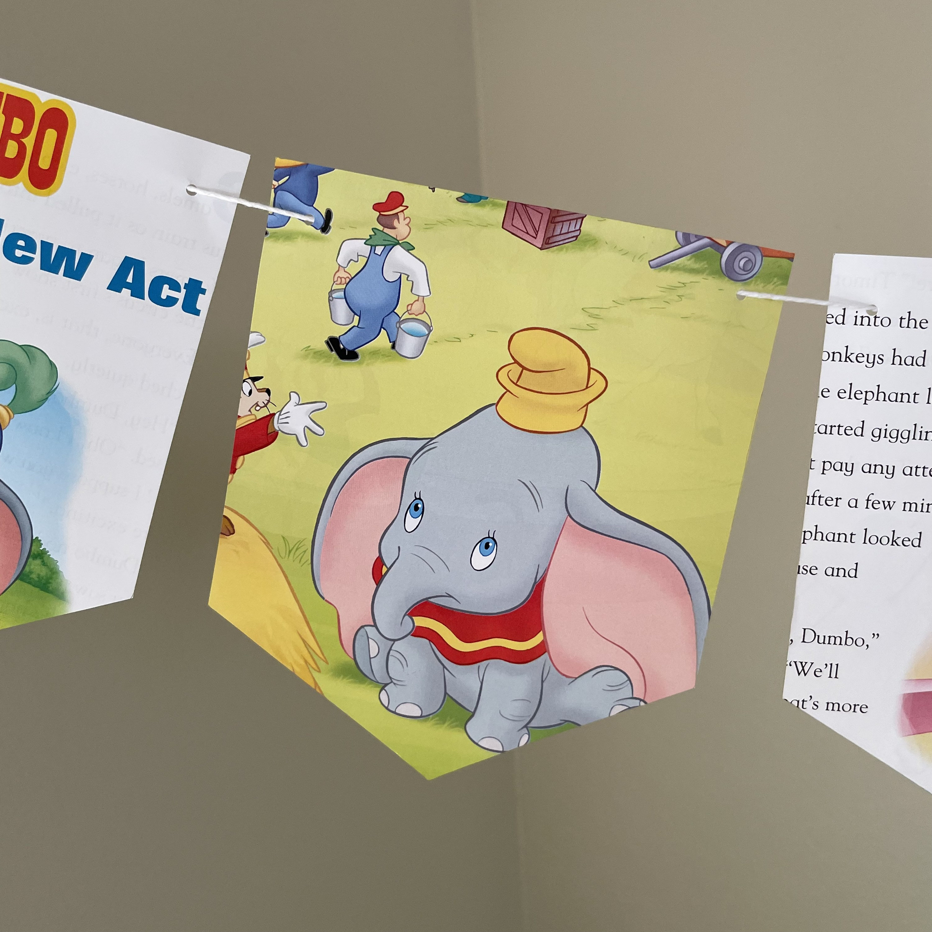 Dumbo Book Paper Garland / Dumbo A Brand New Act Book Paper Garland ...