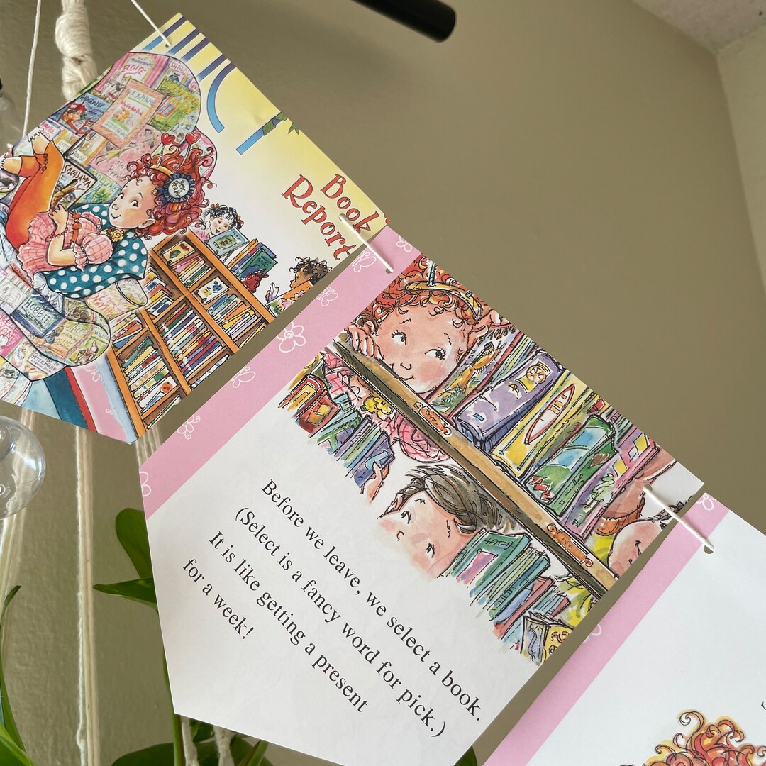 Fancy Nancy the Dazzling Book Report Book Paper Bunting / Fancy Nancy ...