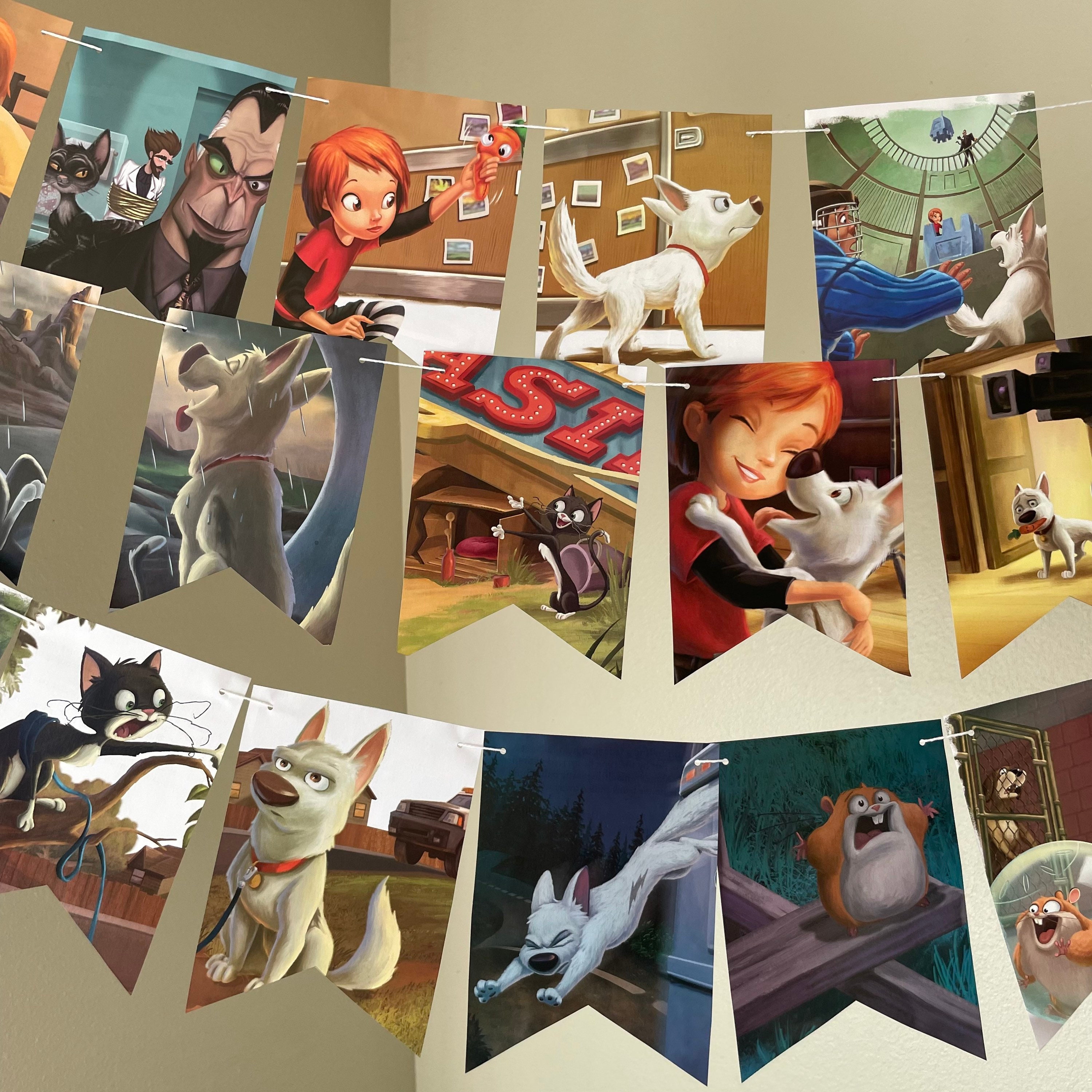 Disney Bolt Book Paper Garland / Bolt Book Paper Garland / - Etsy