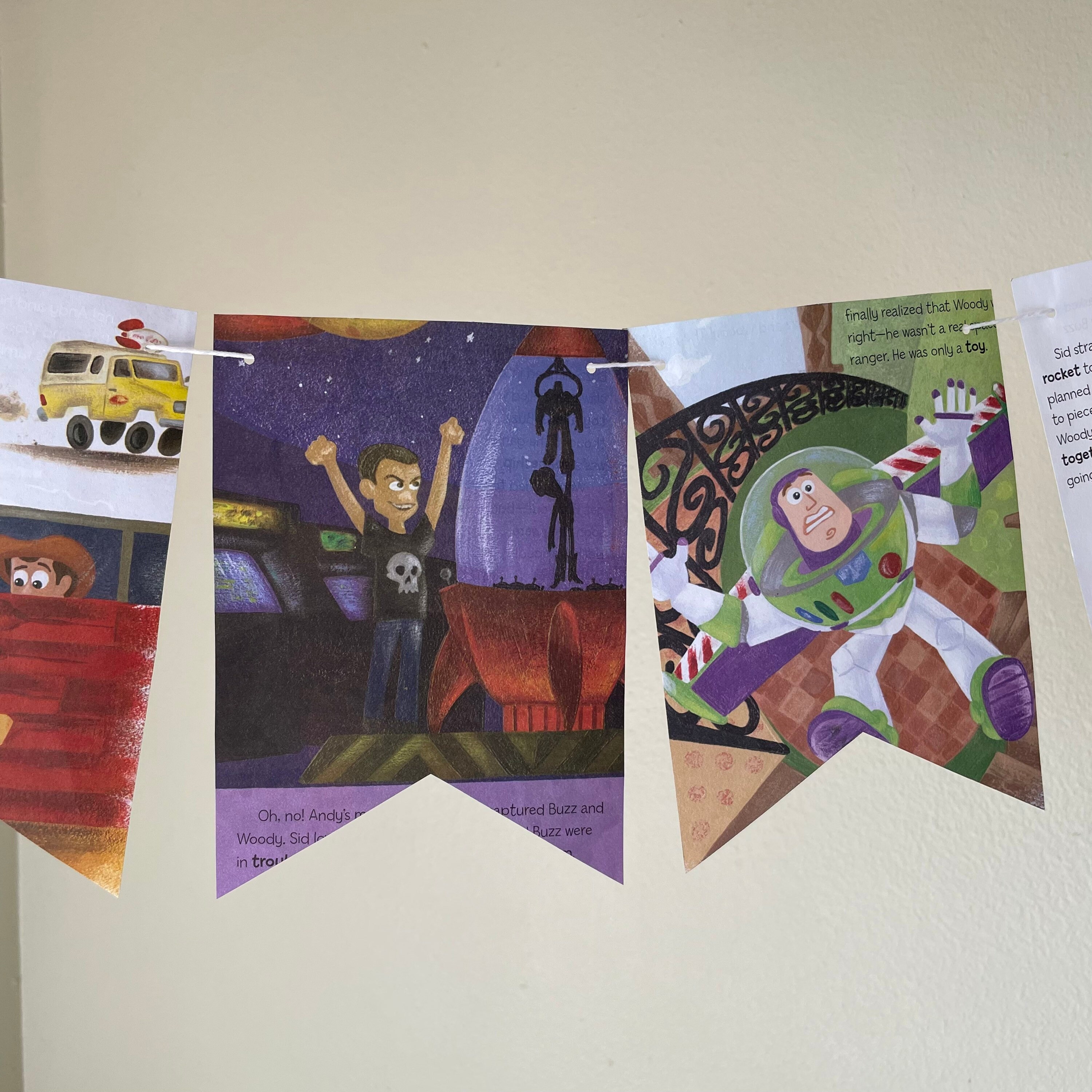 Toy Story Book Paper Garland / Toy Story Little Golden Books Paper ...